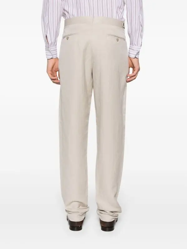 Canali Mid-rise Tapered Trousers