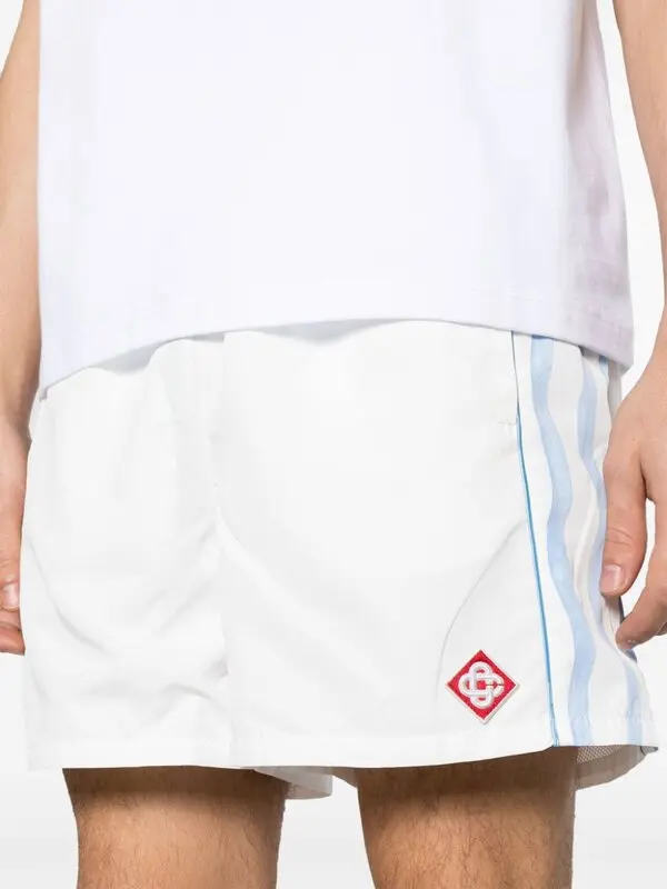 Casablanca Striped Track Shorts