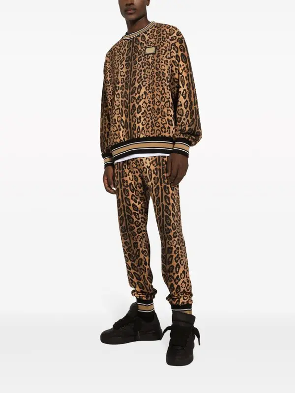 Dolce & Gabbana Leopard-print Cotton Sweatshirt