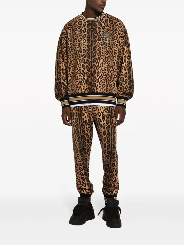 Dolce & Gabbana Leopard-print Cotton Sweatshirt