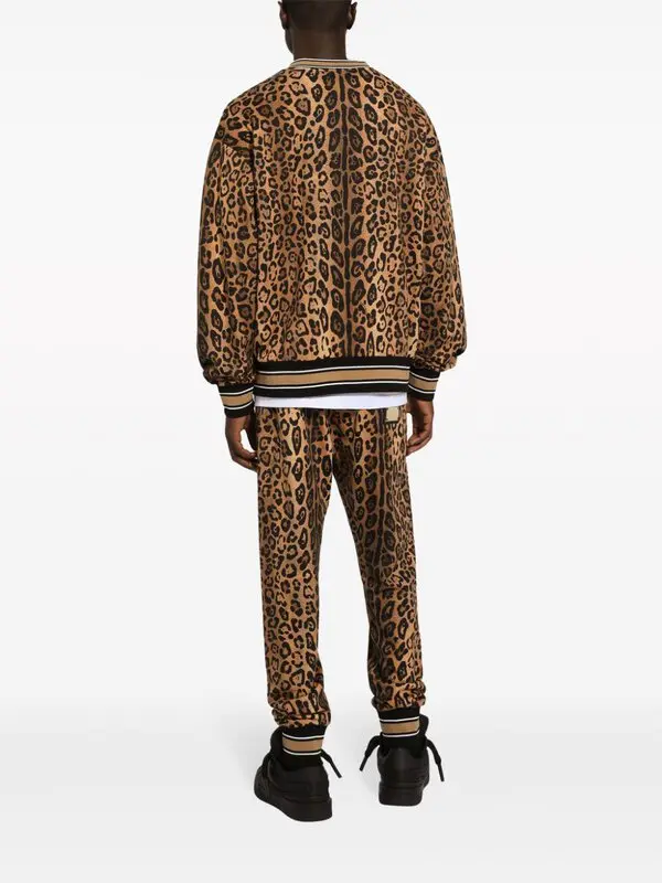 Dolce & Gabbana Leopard-print Cotton Sweatshirt