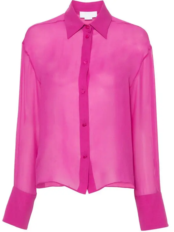 GENNY Long-sleeve Silk Shirt