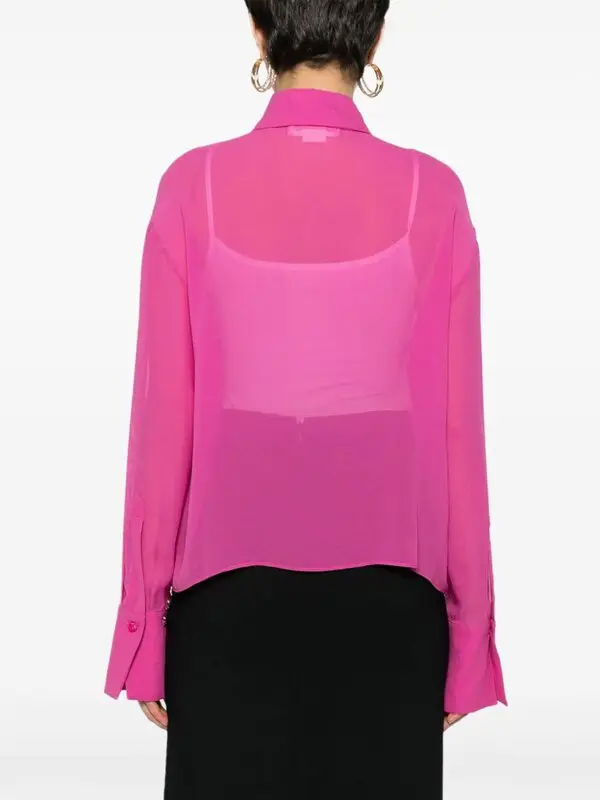GENNY Long-sleeve Silk Shirt