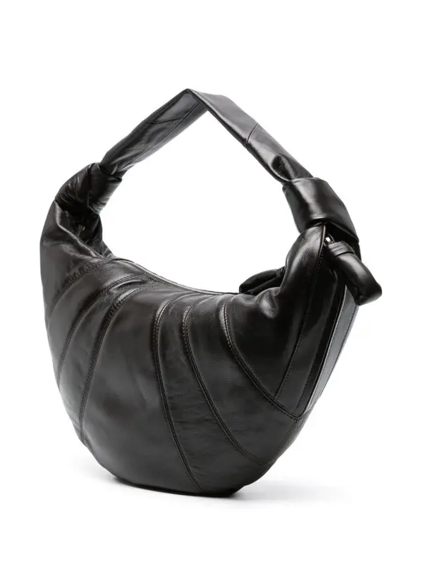 LEMAIRE Fortune Croissant Leather Shoulder Bag - Brown