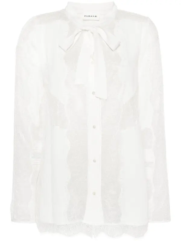 P.a.r.o.s.h Semi-sheer Lace Shirt