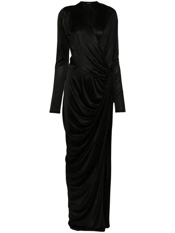 Atlein Gathered Wrap Gown