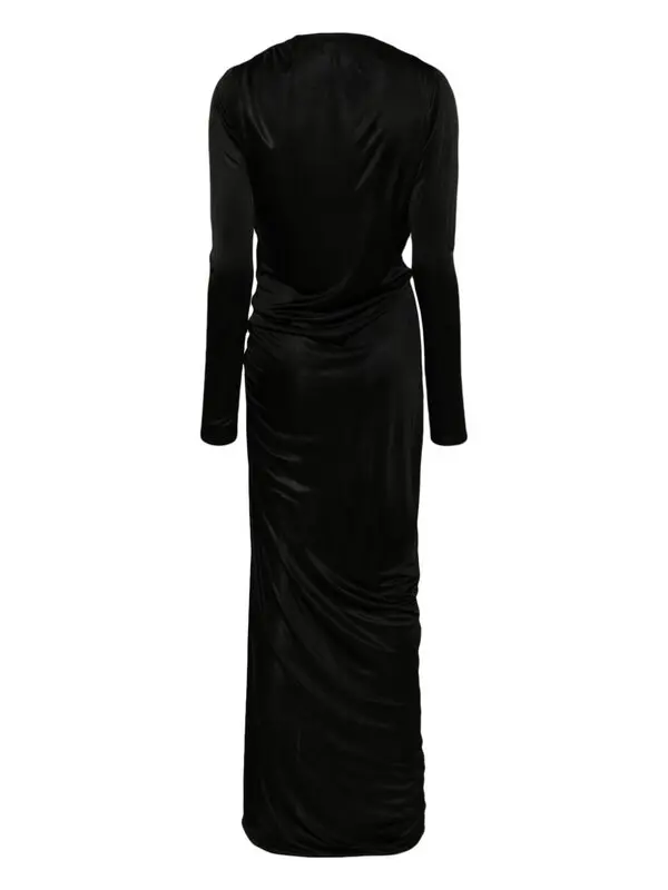 Atlein Gathered Wrap Gown