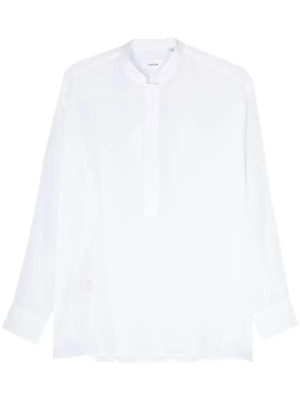 LARDINI Semi-sheer Cotton Shirt