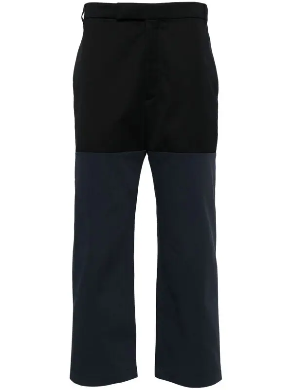 Thom Browne Unconstructed Combo Straight-leg Trousers - Blue