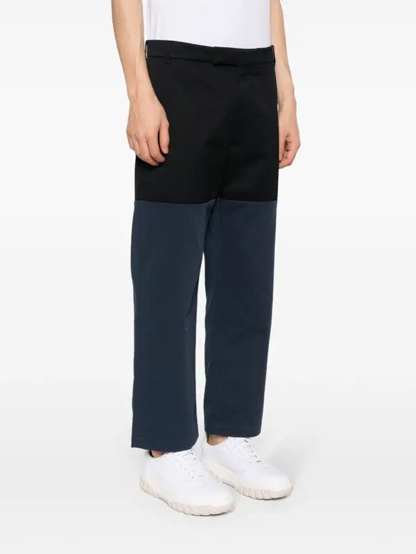 Thom Browne Unconstructed Combo Straight-leg Trousers - Blue