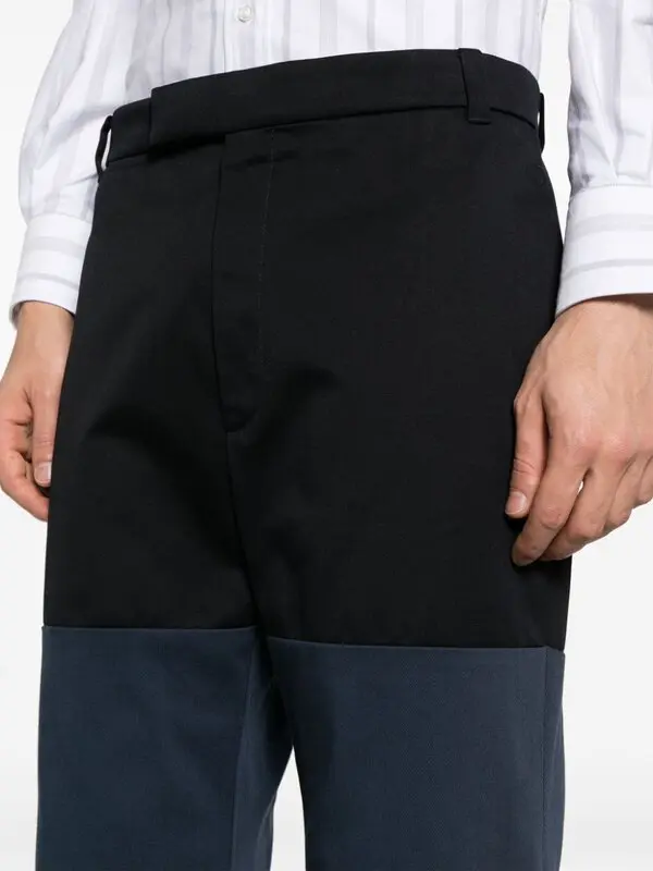 Thom Browne Unconstructed Combo Straight-leg Trousers - Blue