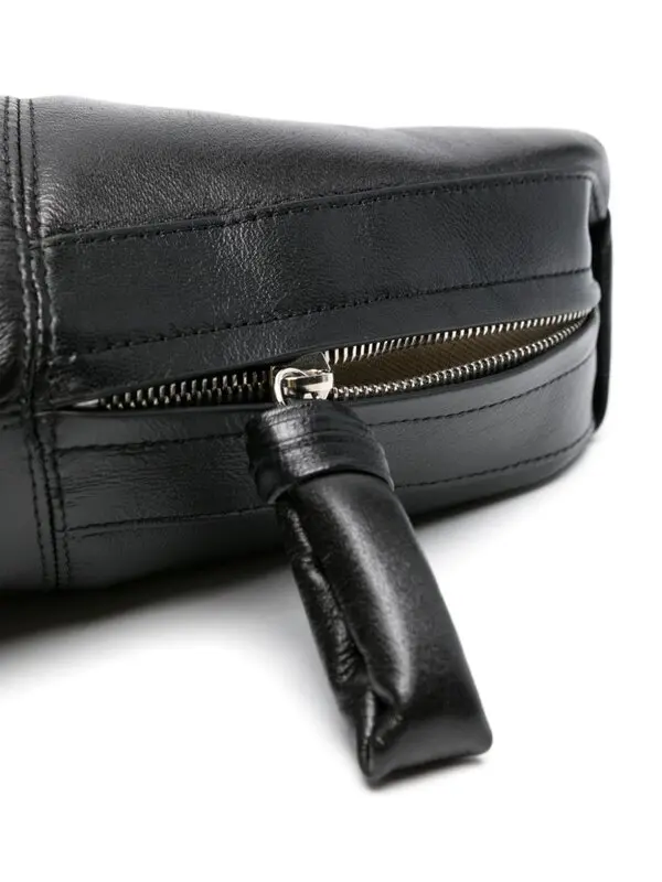 LEMAIRE Fortune Croissant Bag In Nappa Lambskin Leather - Black