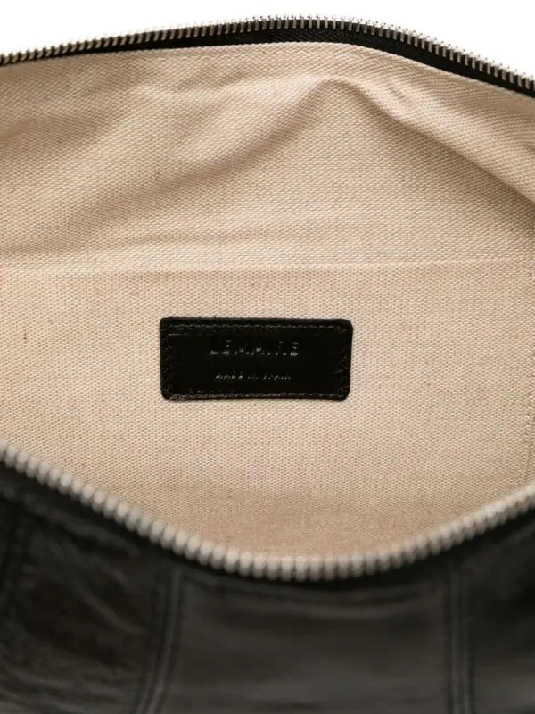 LEMAIRE Fortune Croissant Bag In Nappa Lambskin Leather - Black