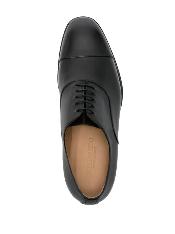 SCAROSSO Salvatore Leather Oxford Shoes - Black