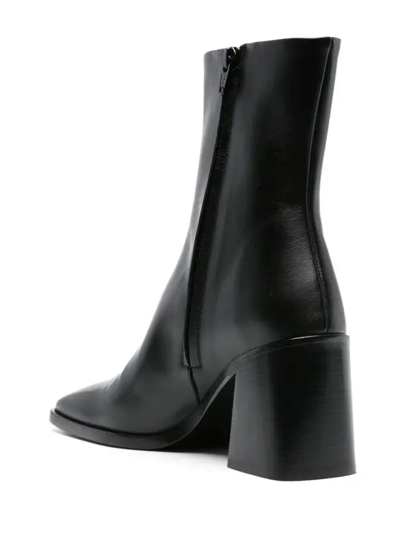 SCAROSSO Tara Leather Ankle Boots