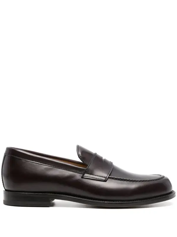 SCAROSSO Edward Leather Loafers - Red