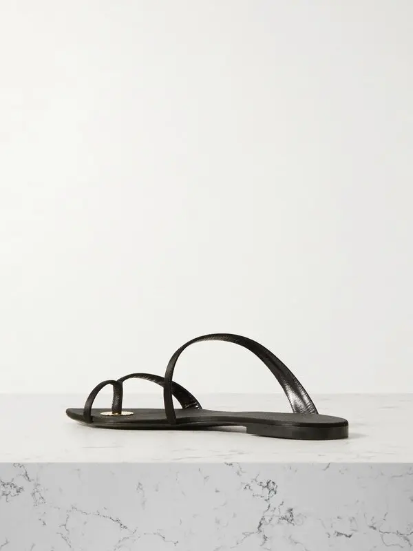 Saint Laurent Tanger Satin Sandals