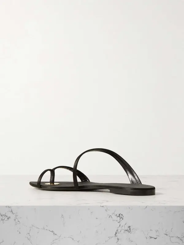 Saint Laurent Tanger Satin Sandals