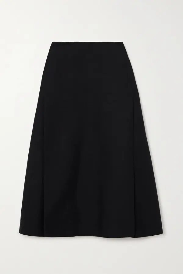 Marni Pleated Midi Skirt - Black