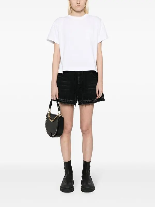 Sacai Drawstring-waist Denim Shorts