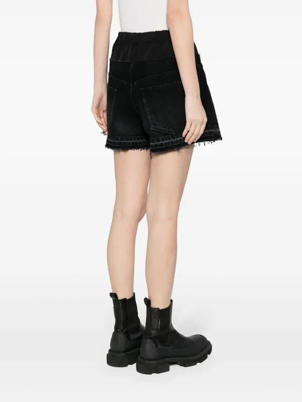 Sacai Drawstring-waist Denim Shorts