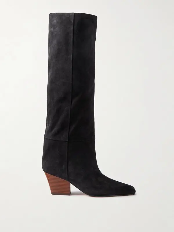 Paris Texas Jane Knee High Boots - Black