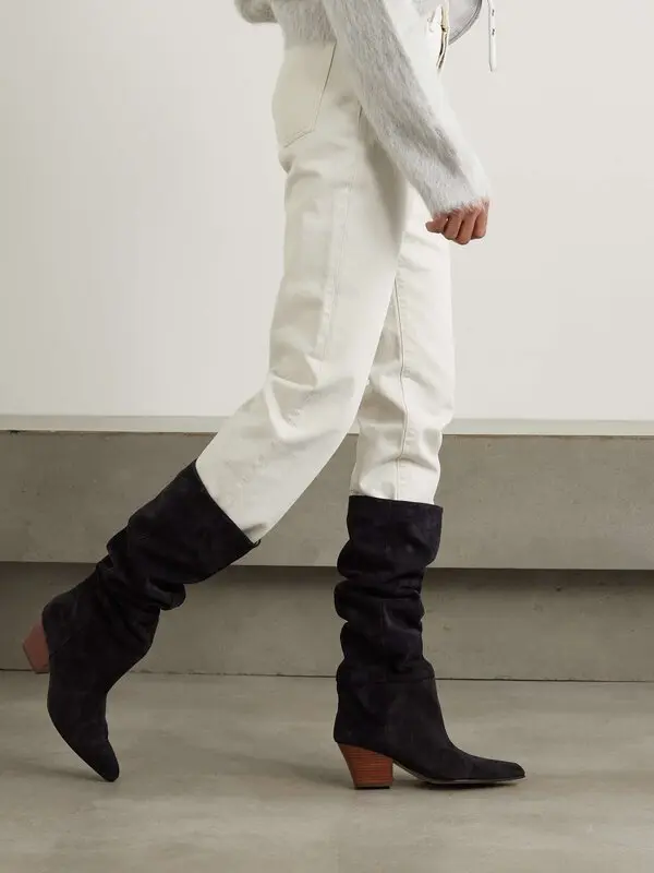 Paris Texas Jane Knee High Boots - Black
