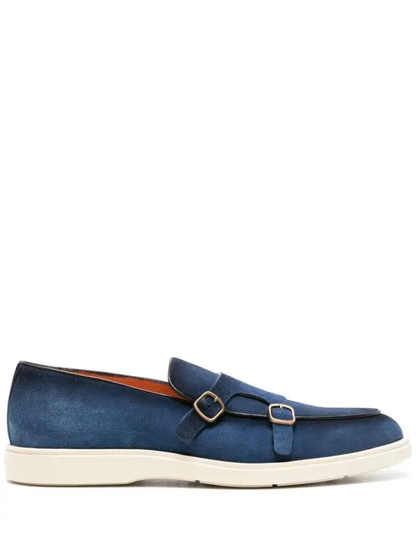 Santoni Double-buckle Loafers