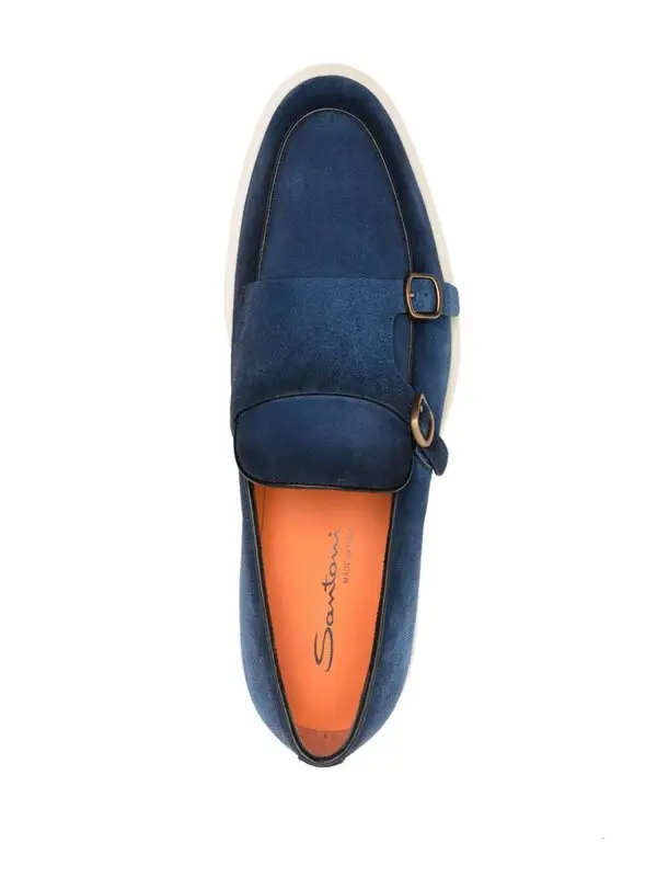 Santoni Double-buckle Loafers