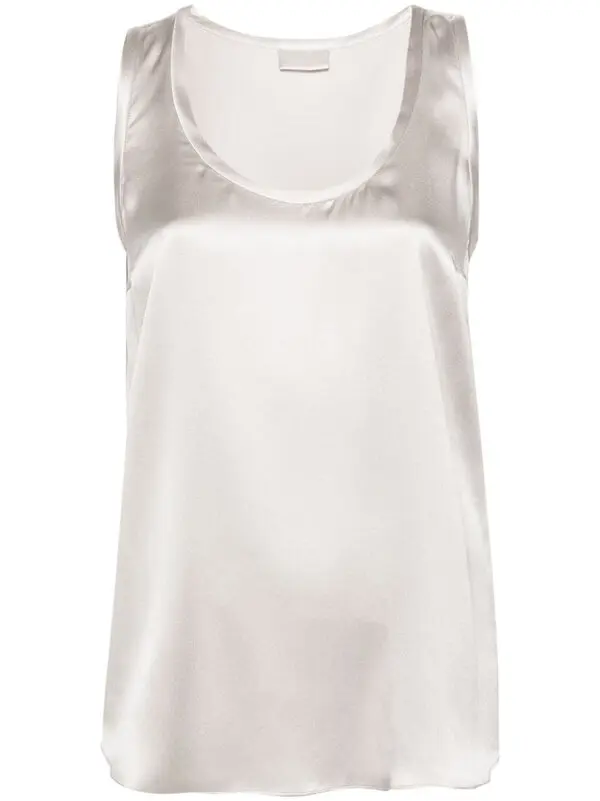Brunello Cucinelli Satin Tank Top