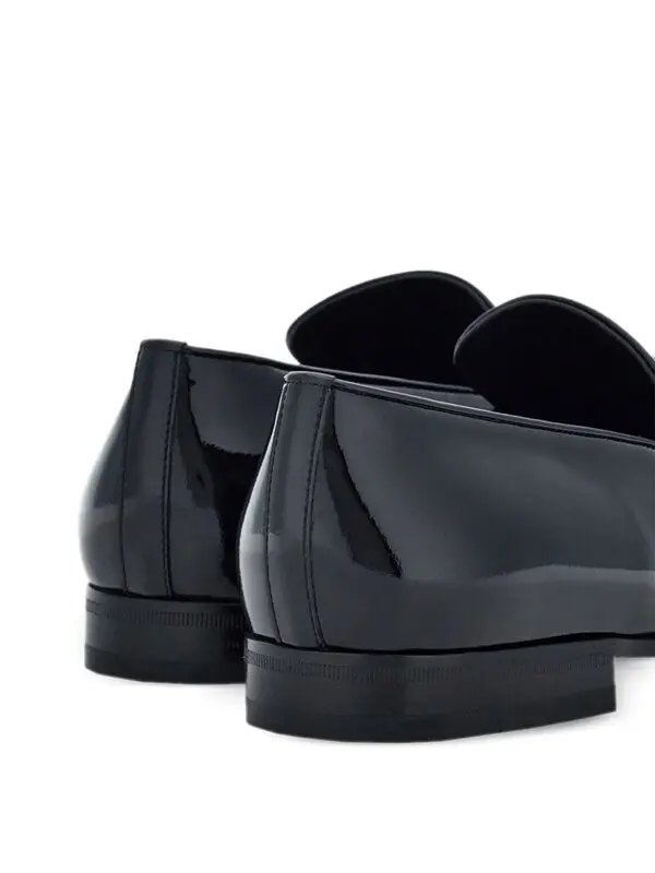 FERRAGAMO Gancini Patent-leather Loafers