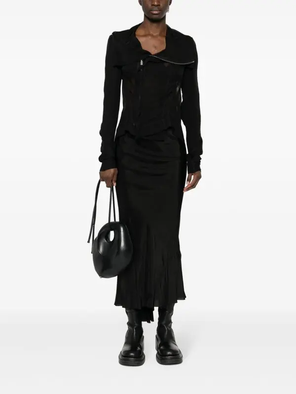 Rick Owens Naska Silk-georgette Jacket - Black