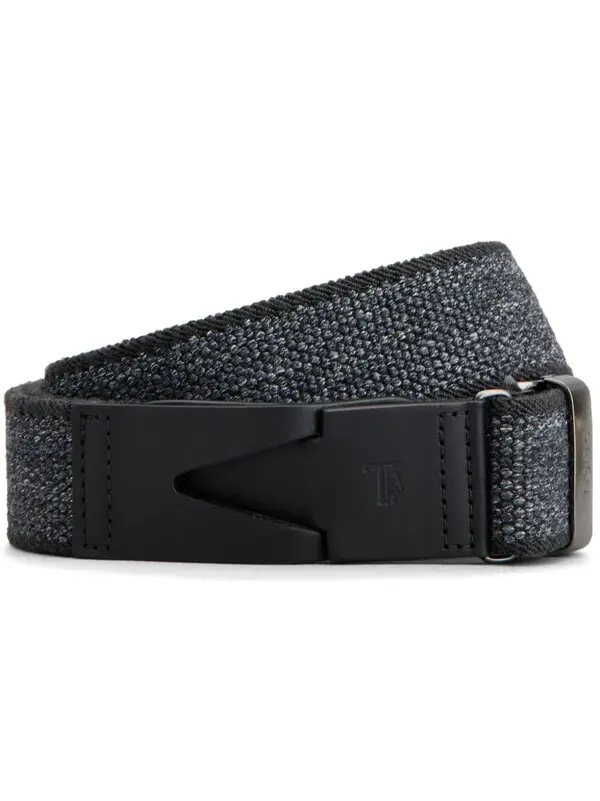 TOD'S Greca Buckle Belt - Black