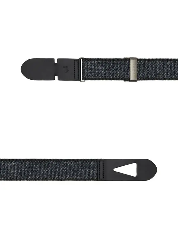 TOD'S Greca Buckle Belt - Black
