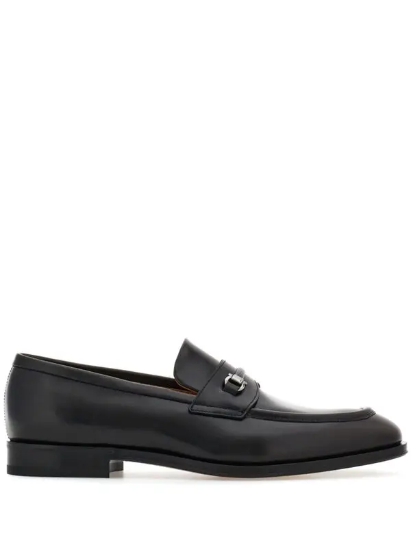 FERRAGAMO Gancini Leather Loafers