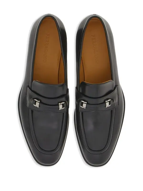 FERRAGAMO Gancini Leather Loafers