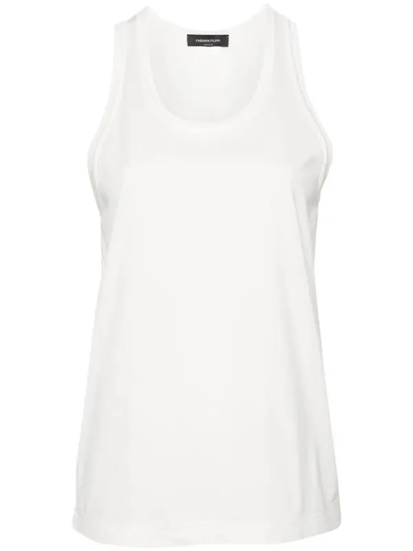 Fabiana Filippi Panelled Tank Top - White