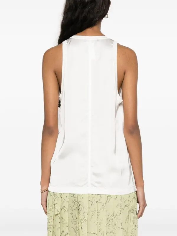 Fabiana Filippi Panelled Tank Top - White