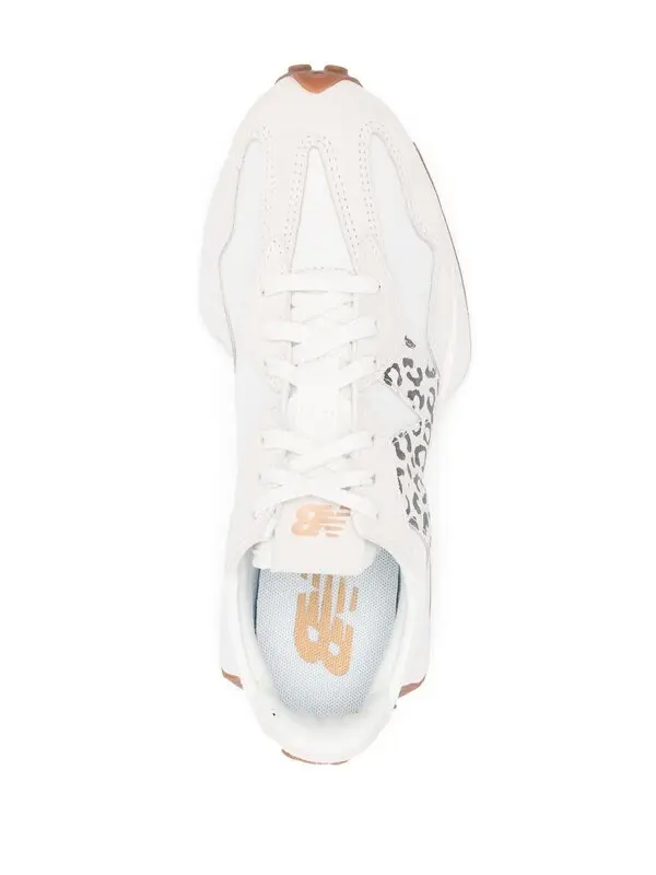 NEW BALANCE 327 Leopard-print Sneakers - Neutrals