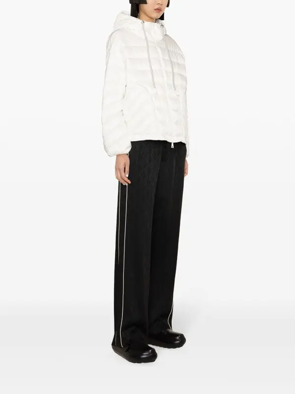 Moncler Delfo Hooded Down Jacket - Neutrals