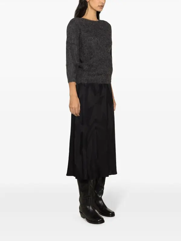 Ba&sh Banessa High-waisted Midi Skirt