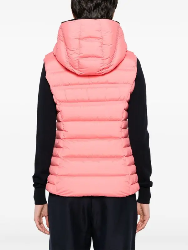 Moncler Logo-appliqué Padded Gilet - Pink