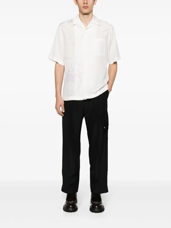 OAMC Sketch-print Short-sleeve Shirt