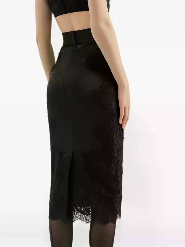 Dolce & Gabbana Satin Midi Skirt