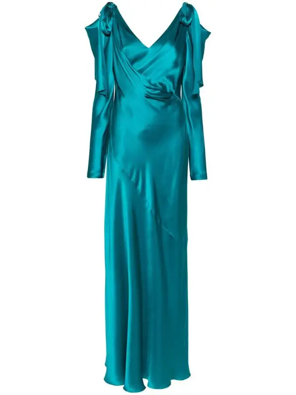 Alberta Ferretti V-neck Maxi Dress