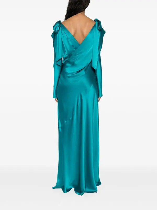 Alberta Ferretti V-neck Maxi Dress