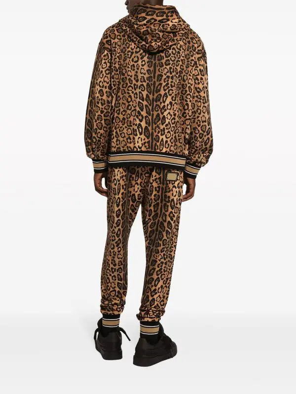 Dolce & Gabbana Leopard-print Cotton Hoodie