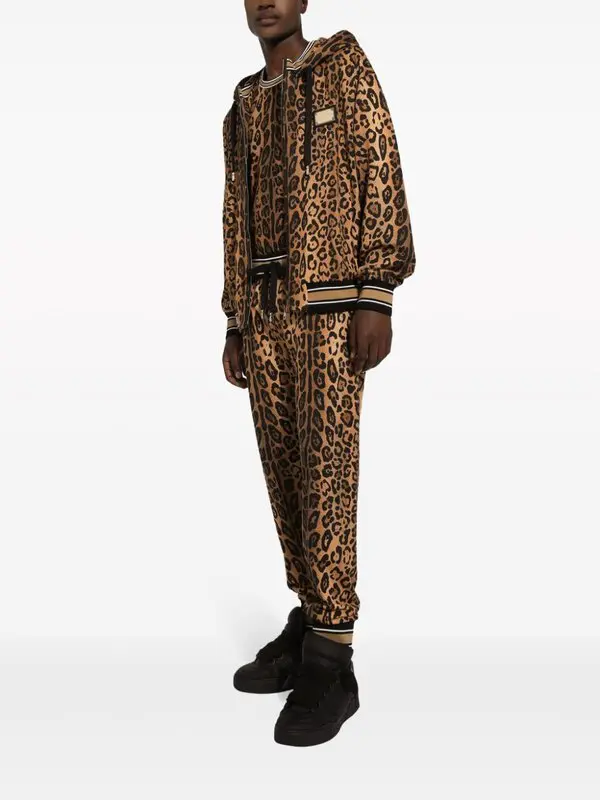 Dolce & Gabbana Leopard-print Cotton Hoodie