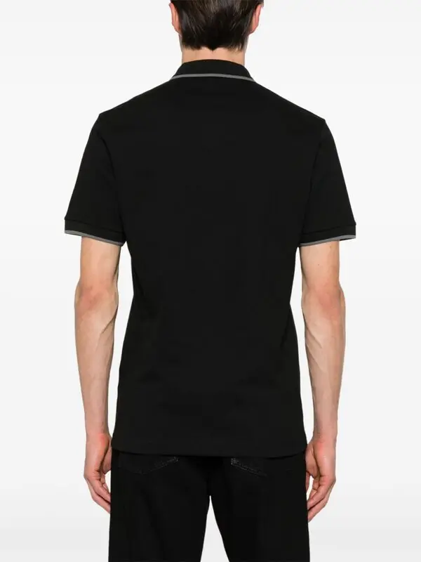 BOSS Slim-fit Polo Shirt In Stretch-cotton Piqu - Black