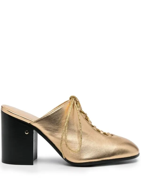 Laurence Dacade Jaimie 85mm Leather Mules